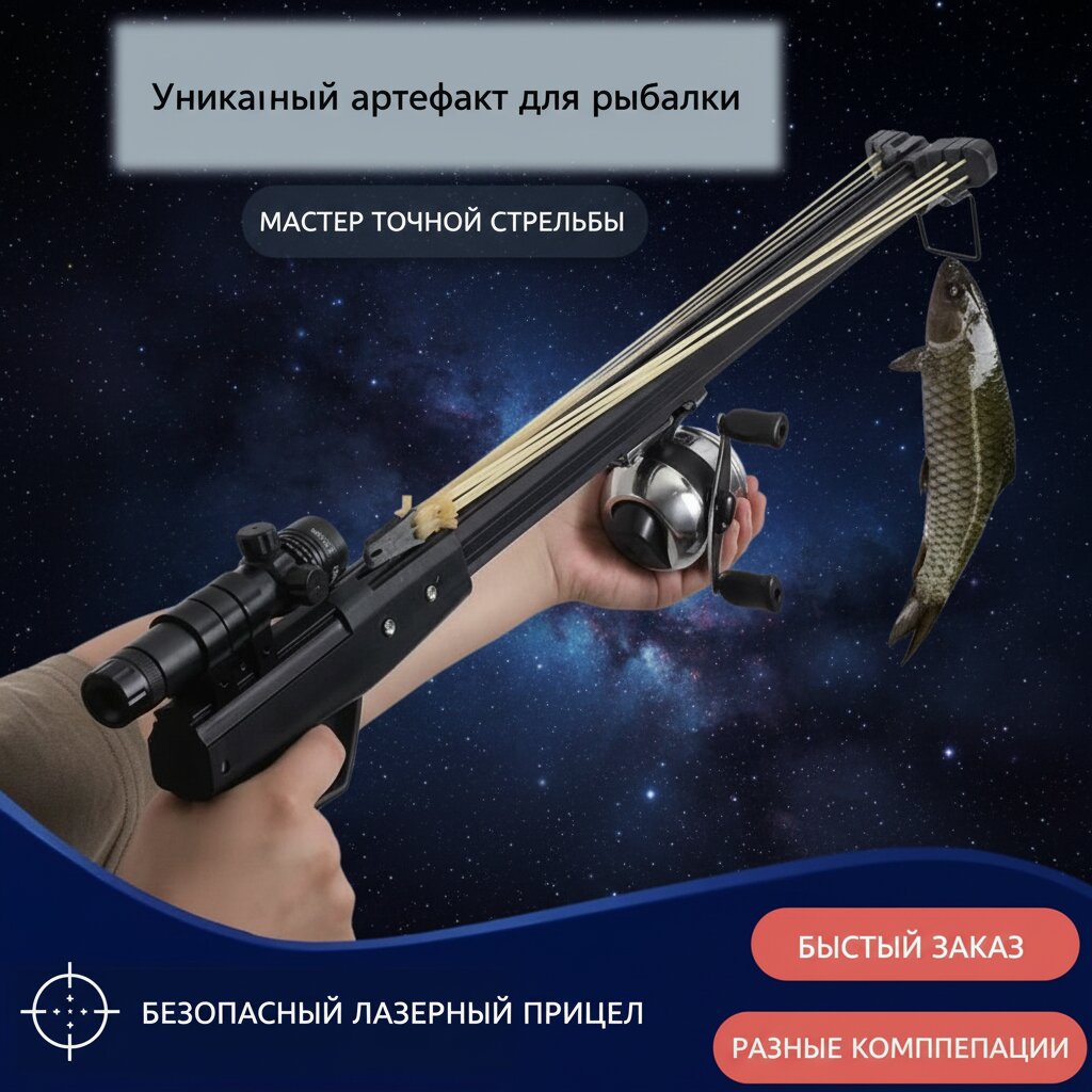 Ружье арбалет подводныйРыболовная пусковая установка, лазерный прицел