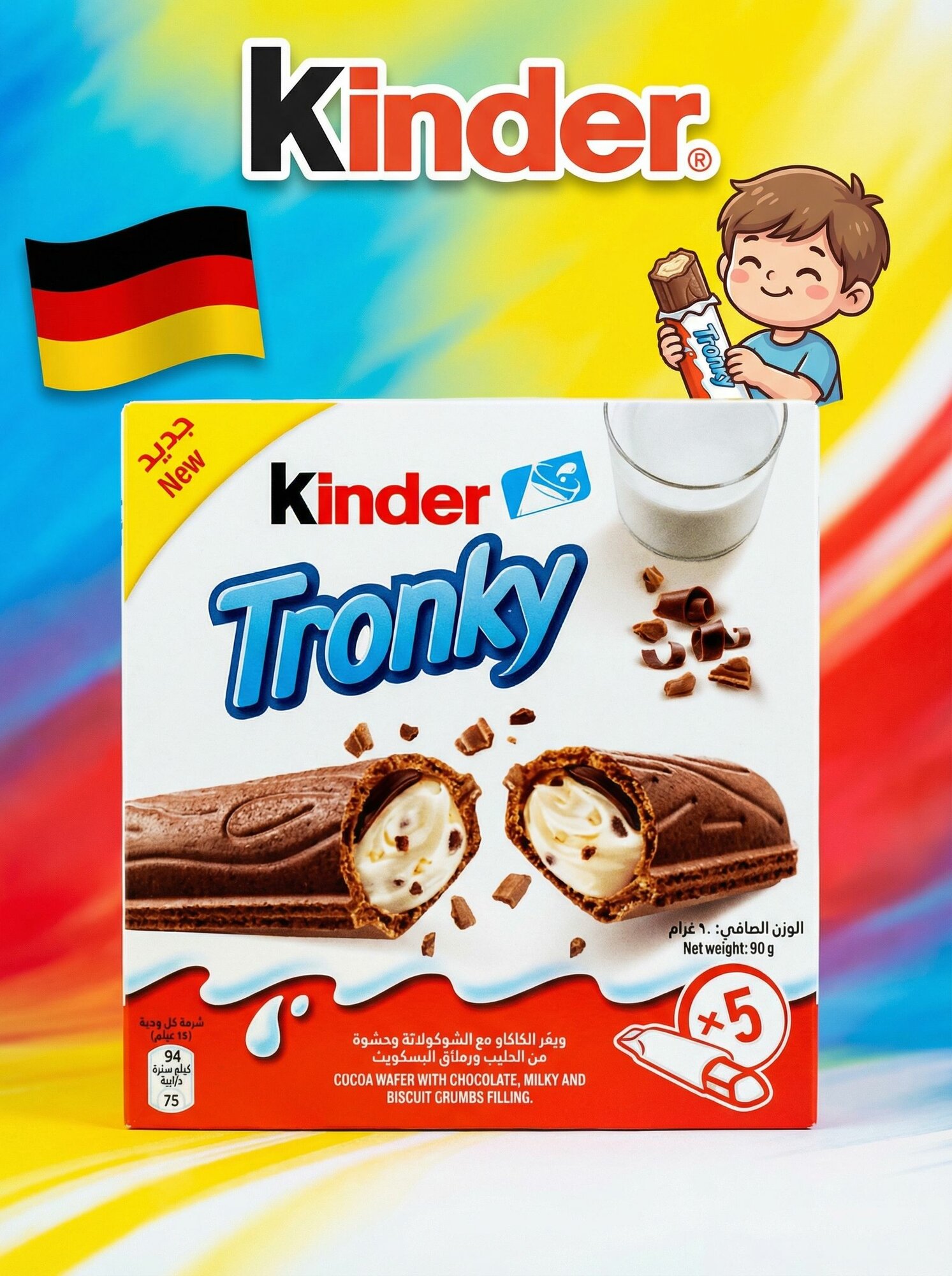 Шоколад Киндер Тронки (Kinder Tronky) 90г.