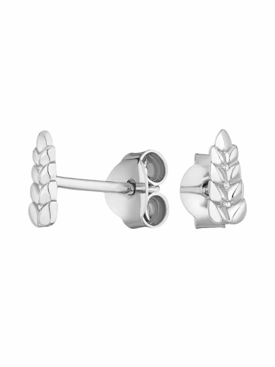 Серьги пусеты, серебро, 925 проба, родирование