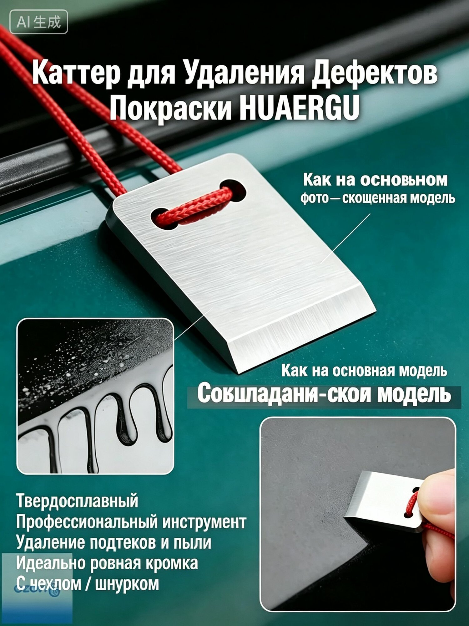 Каттер для Удаления Дефектов Покраски HUAERGU-HD-CJ1207каттер для удаления дефектов покраски дефектов покраски каттер удаления дефектов каттер