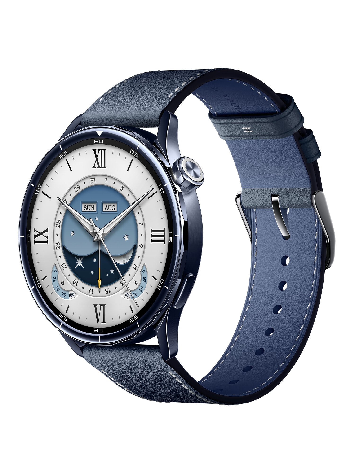 Умные часы Xiaomi Watch S5, керамические, голубые, 46мм, AMOLED-дисплей