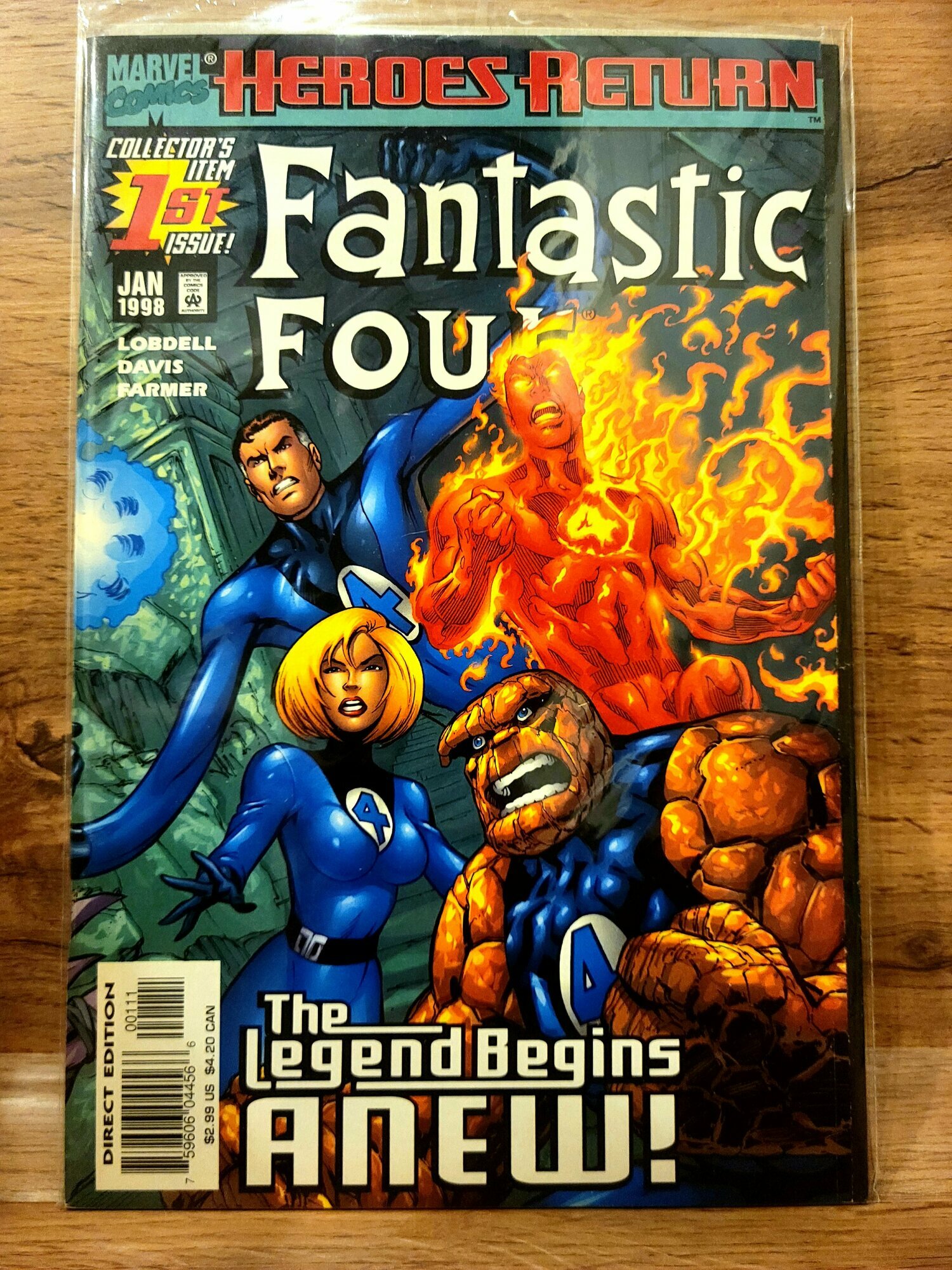 Ретро Комикс Fantastic Four #1. 1998 Год. Оригинал!