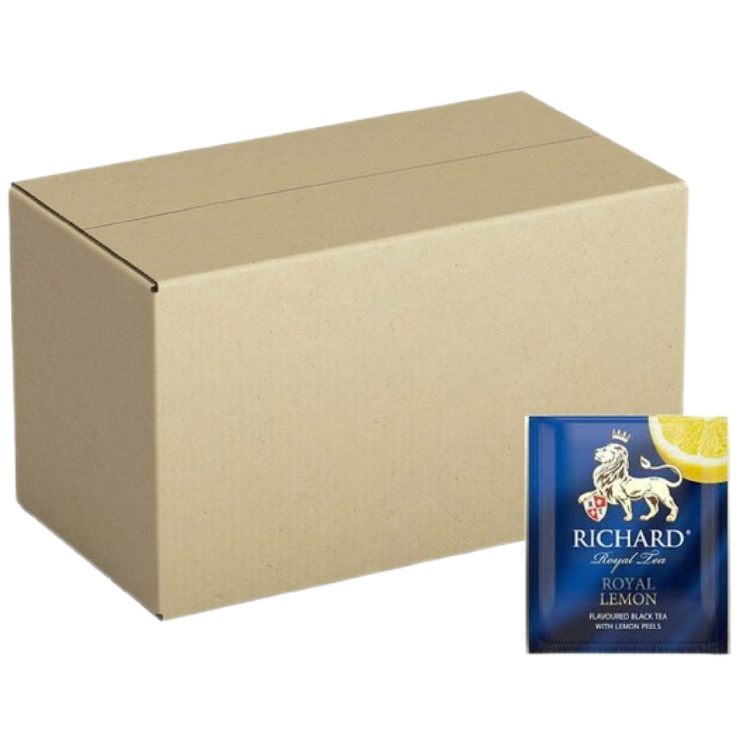 Чай Richard черный, Royal Lemon, с лимоном, 1,7г х 200 пакетиков, 1 упаковка