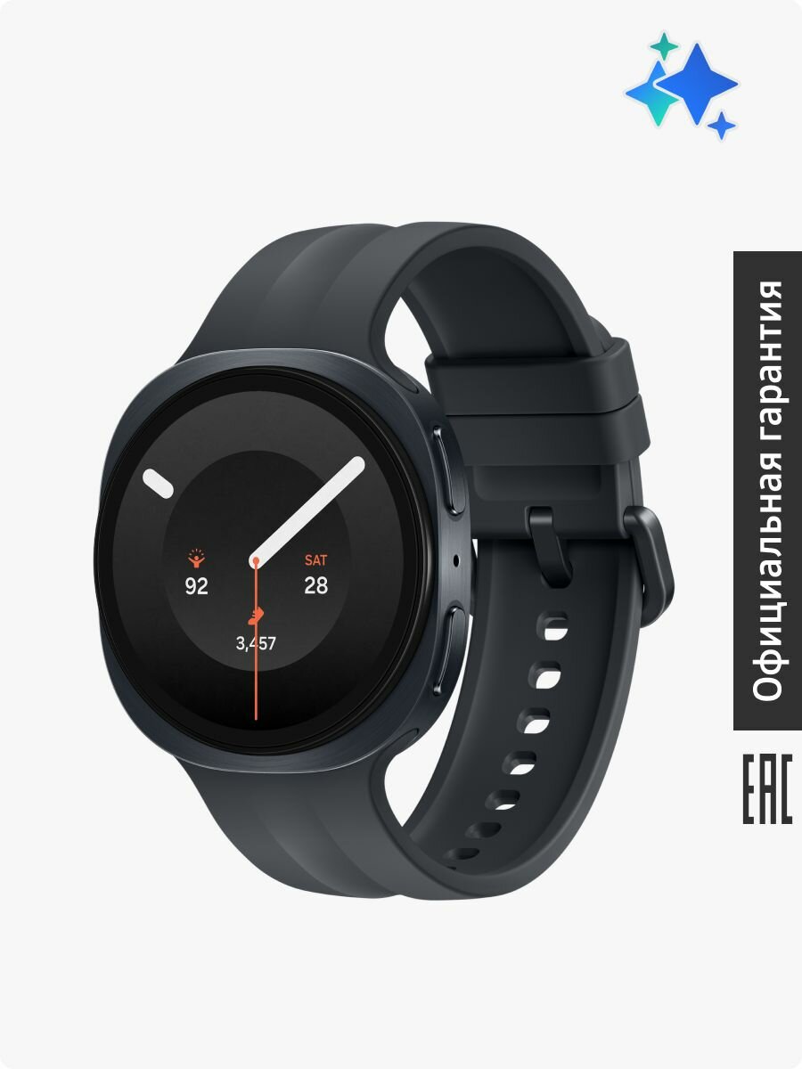 Умные часы Samsung Galaxy Watch 9 LTE (РСТ), SM-L345FZKACAU, 40 mm, графит — фото 1