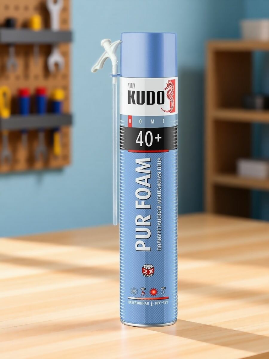 Пена полиуретановая монтажная бытовая всесезонная KUDO HOME 40+