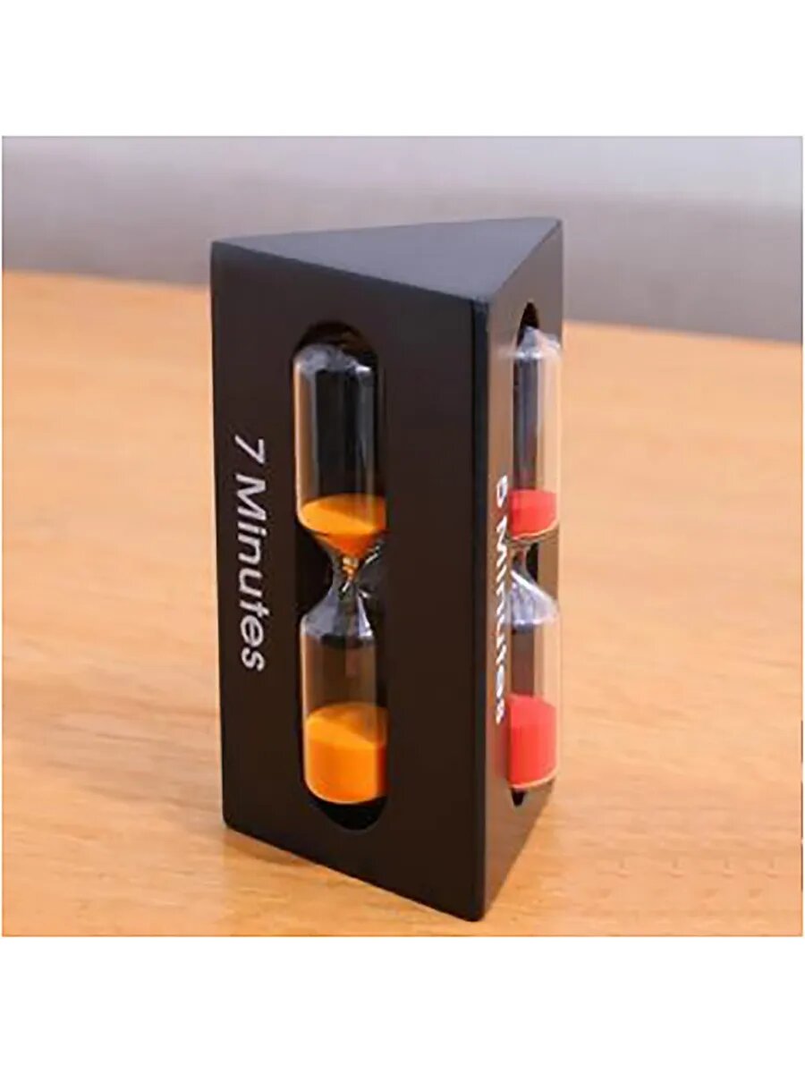 Миниатюрные деревянные песочные часы, 6x10 см