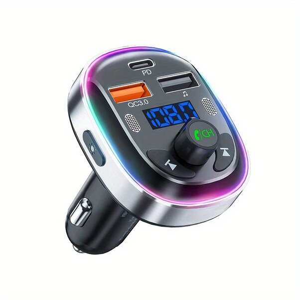 Автомобильный беспроводной MP3-плеер, FM-трансмиттер, громкая связь, зарядное устройство, модель T81