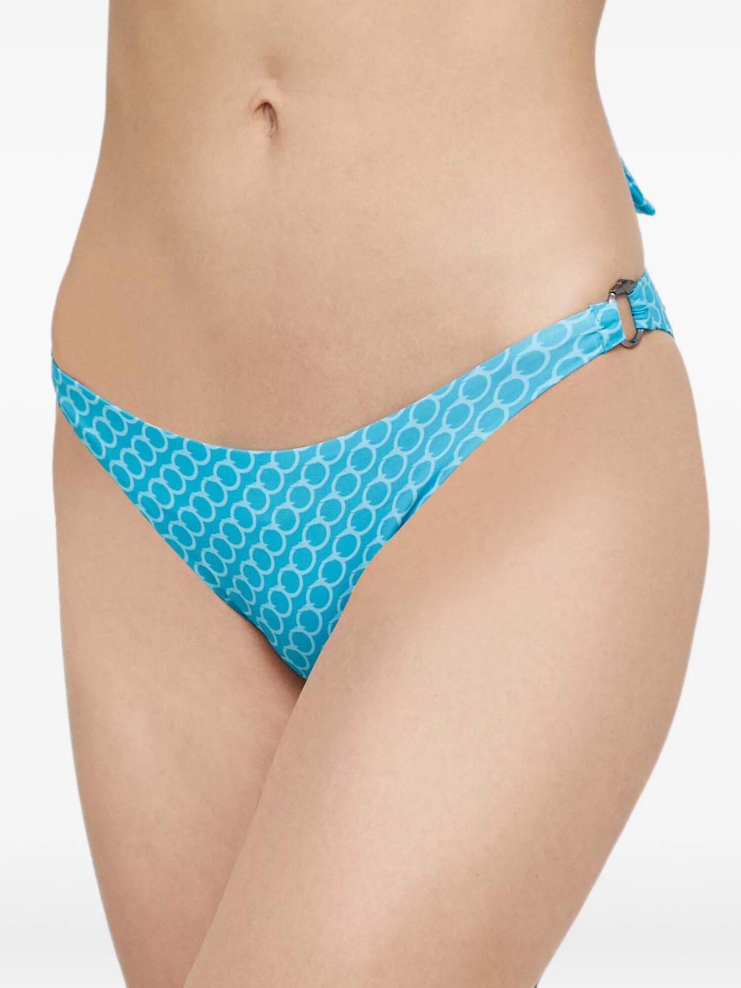 Купальник TRUSSARDI Monogram-print ring-detail bikini bottoms, размер 42 — фото 1