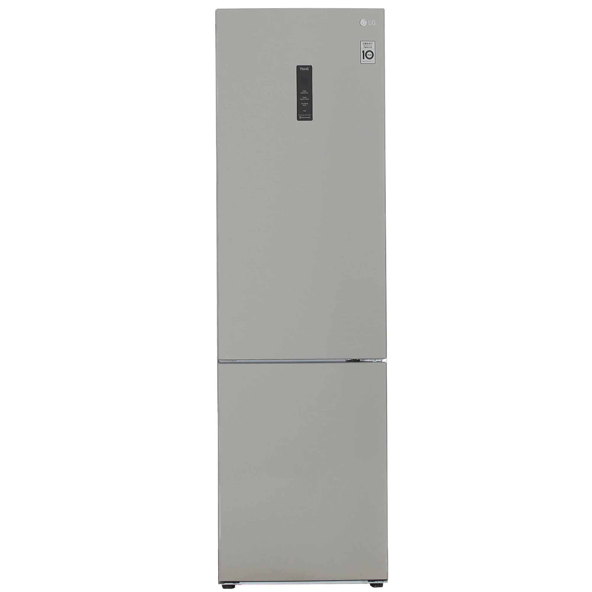 Холодильник LG GA-B509 CAQM стальной (Full No Frost, дисплей, Wi-Fi)