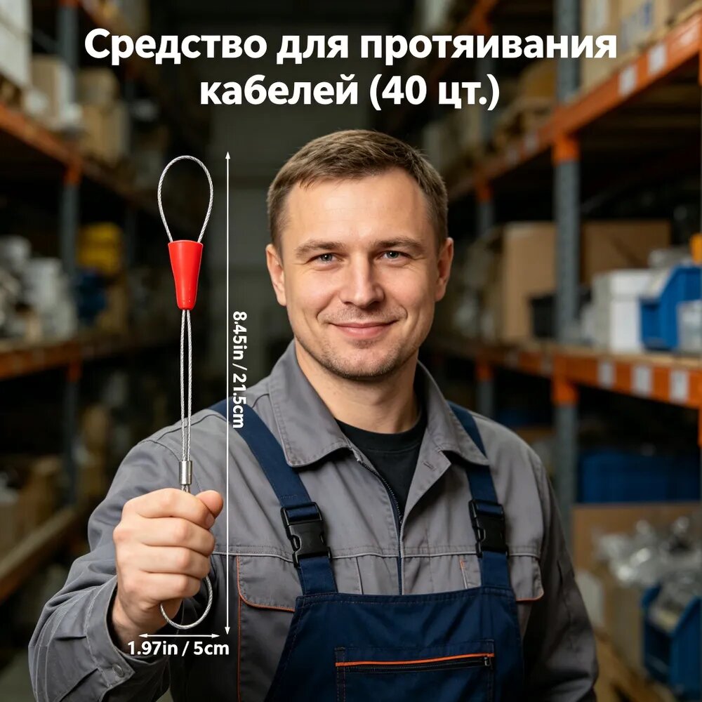 Набор для прокладки проводов / 40 шт. кабельных петель для электромонтажа