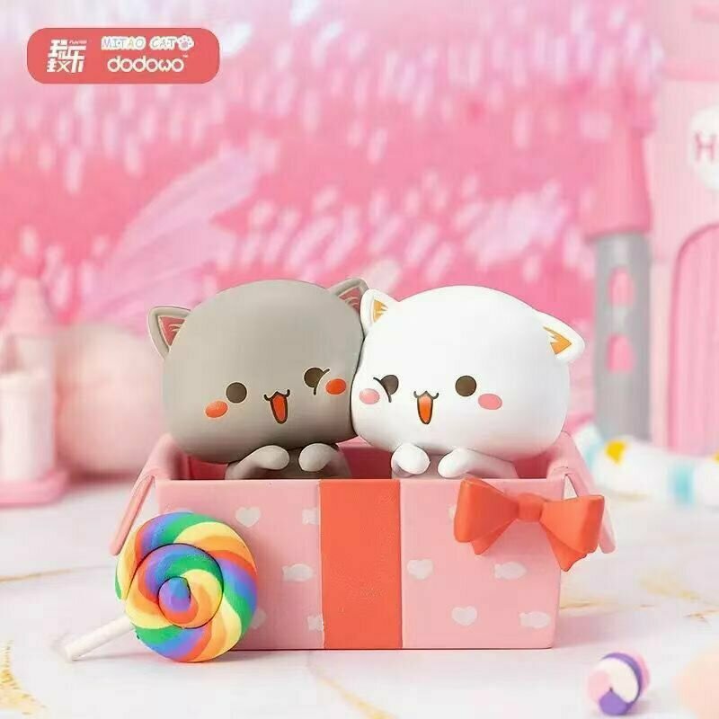 Милая игрушка-сюрприз в виде персикового котенка от Miniso, 1 случайный товар, унисекс.