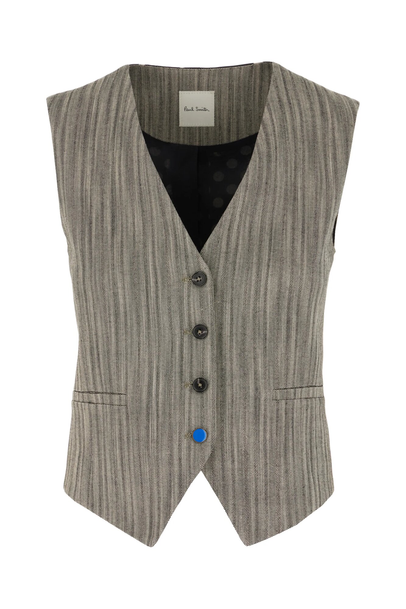 Пальто Herringbone waistcoat with contrast back