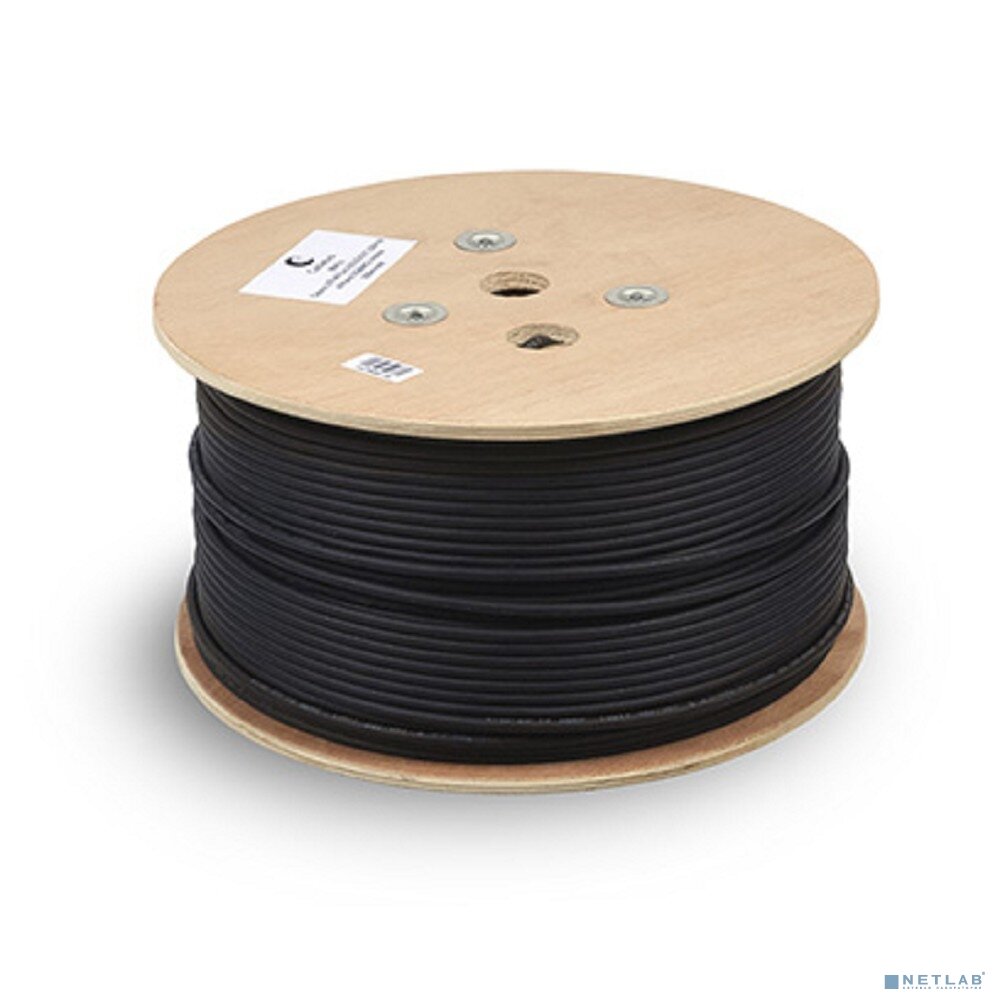 Cabeus UTP-4P-Cat.5e-SOLID-OUT-PE-UV Кабель витая пара U/UTP 5e кат. 4 пары (24 AWG), одножильный, для внешней прокладки, PE-UV (305 м)