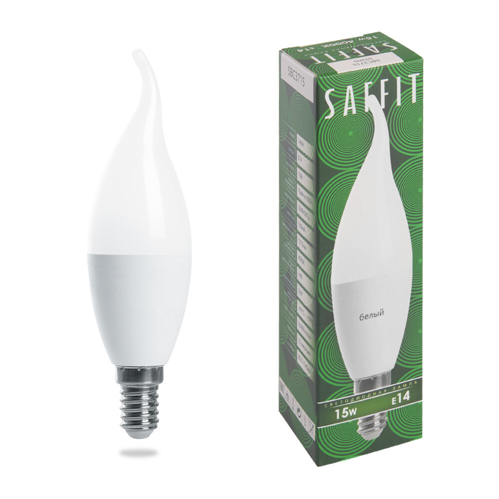 Лампа светодиодная 15W 4000K E14 SAFFIT SBC3715 артикул 55205