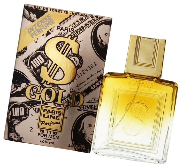 Туалетная вода Paris Line Parfums Dollar Gold для мужчин 100 мл - Пари Лайн Доллар Голд аромат