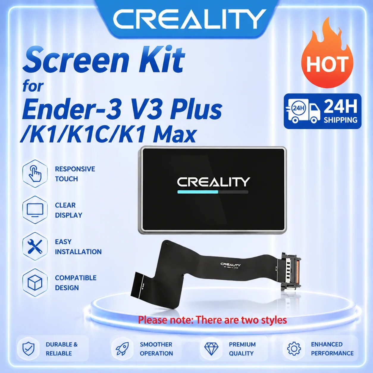 Экран Creality для 3D-принтеров K1/K1 MAX 4.3 дюйма — фото 1