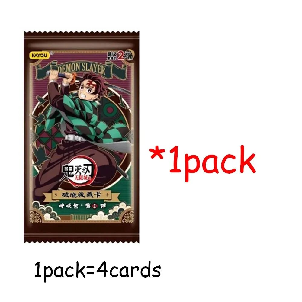 KAYOU Demon Slayer Card Dawn Bag Collection CCG TCG коллекционные карты, 1 упаковка