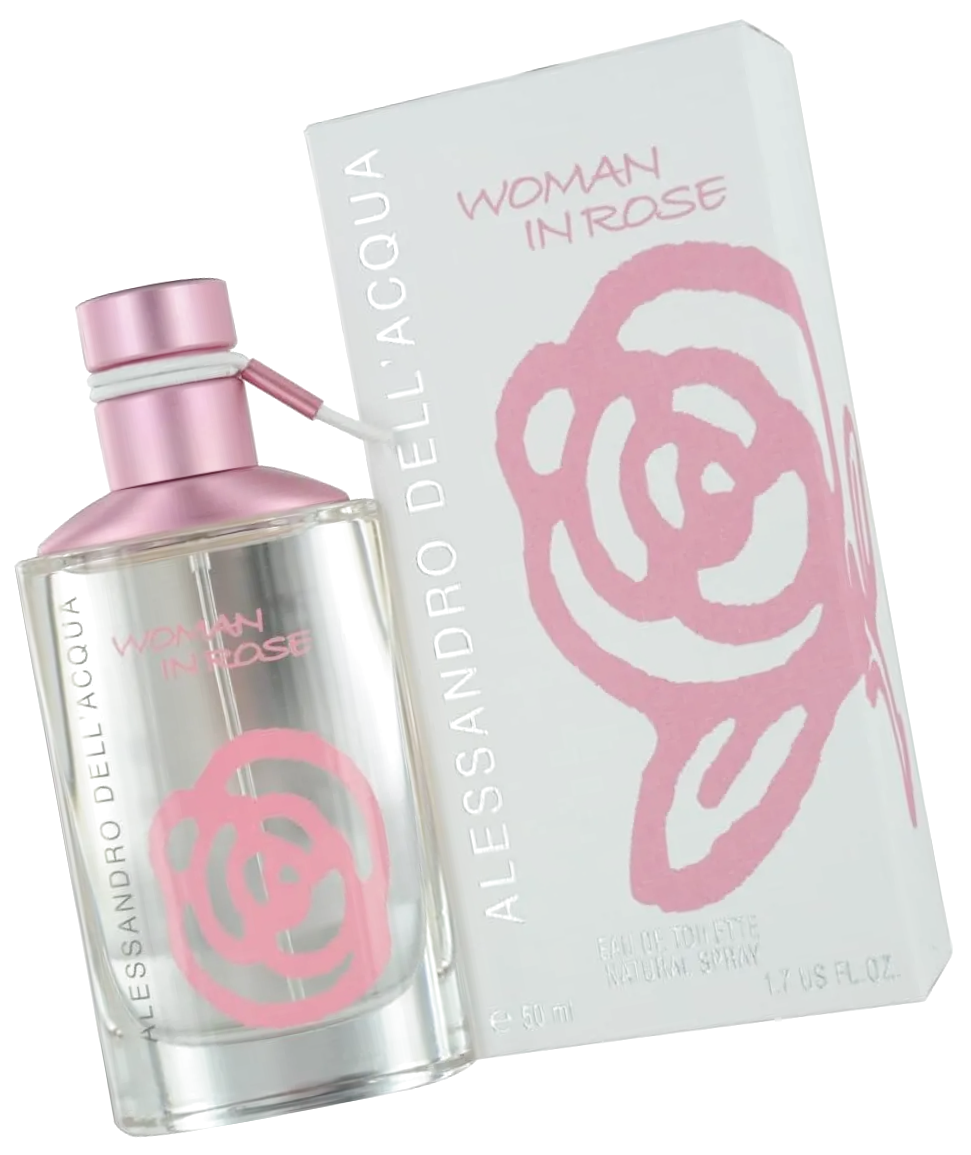 Женская туалетная вода Alessandro Dell`Acqua Woman In Rose 50 мл - Дель Аква Вумен Роуз