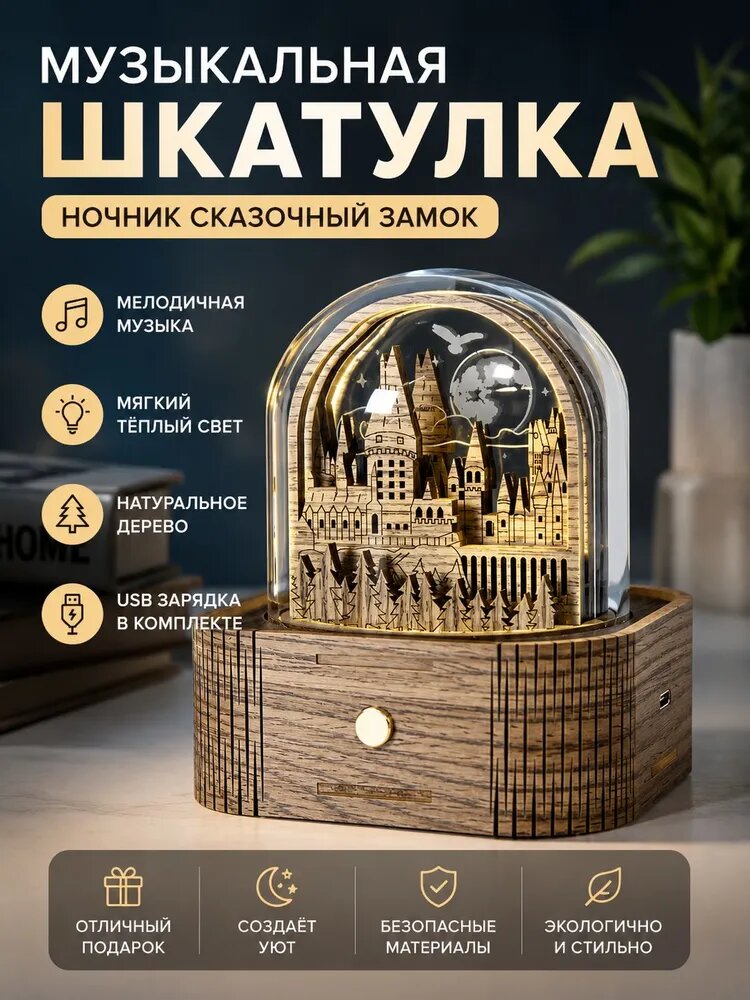 Музыкальная Шкатулка Гарри Поттер-1 шт