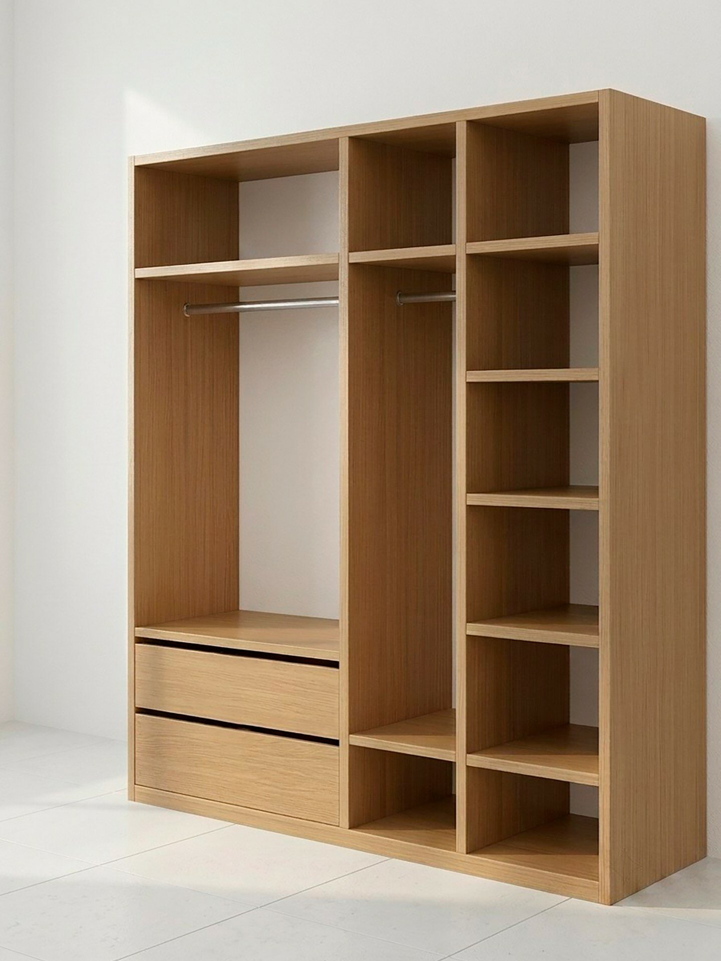 Корпус шкафа распашного Купе Гардеробной 4.6 Клён 375 PR FM 240*45*250 см Дом мебели для вас
