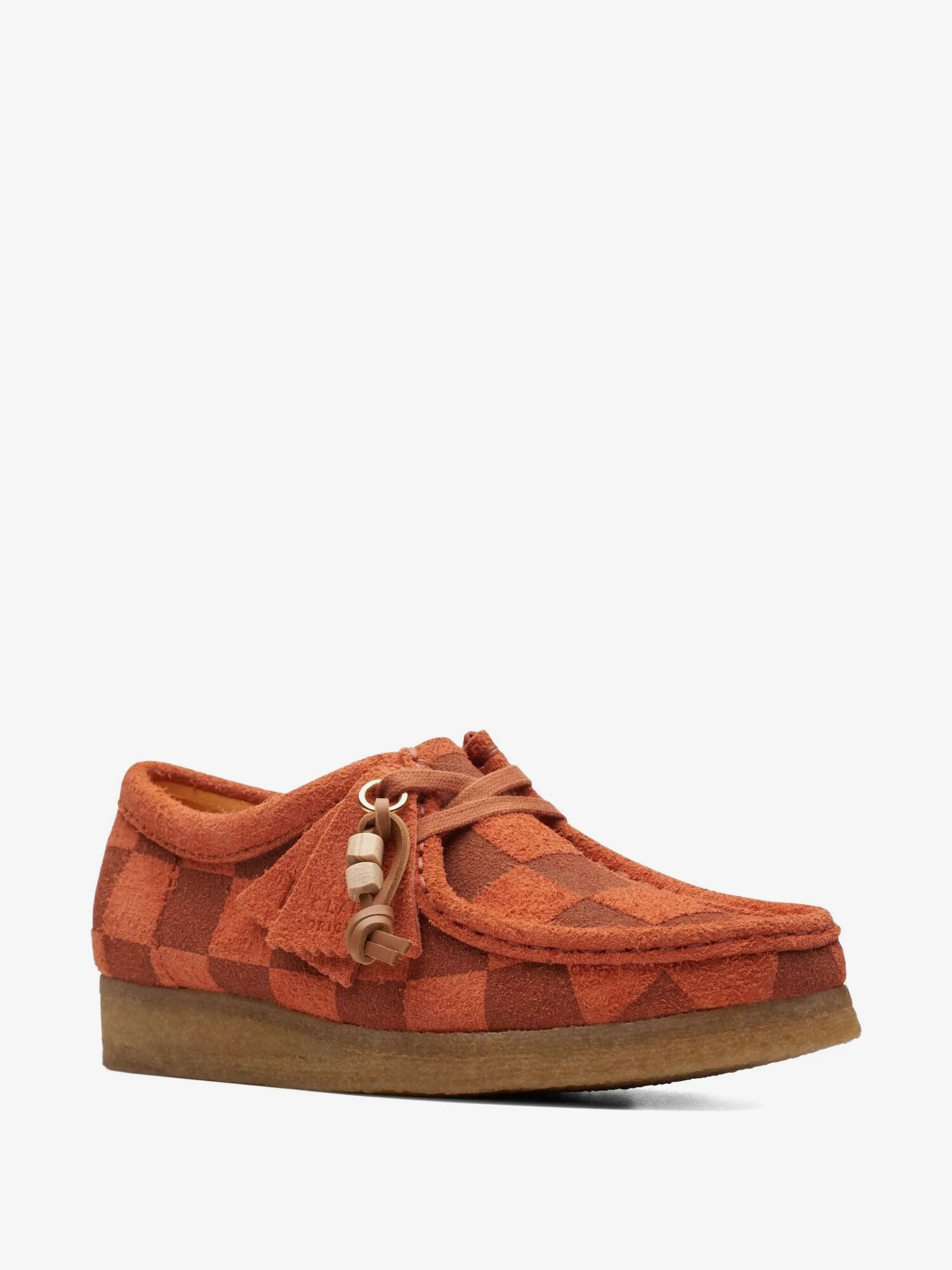 Лоферы Clarks ORIGINALs Wallabee Orange, размер 7.5, зеленый/оранжевый — фото 1