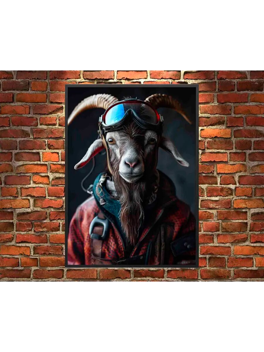 Альпийский козел-конструктор животных 3, Плакат 30x42см