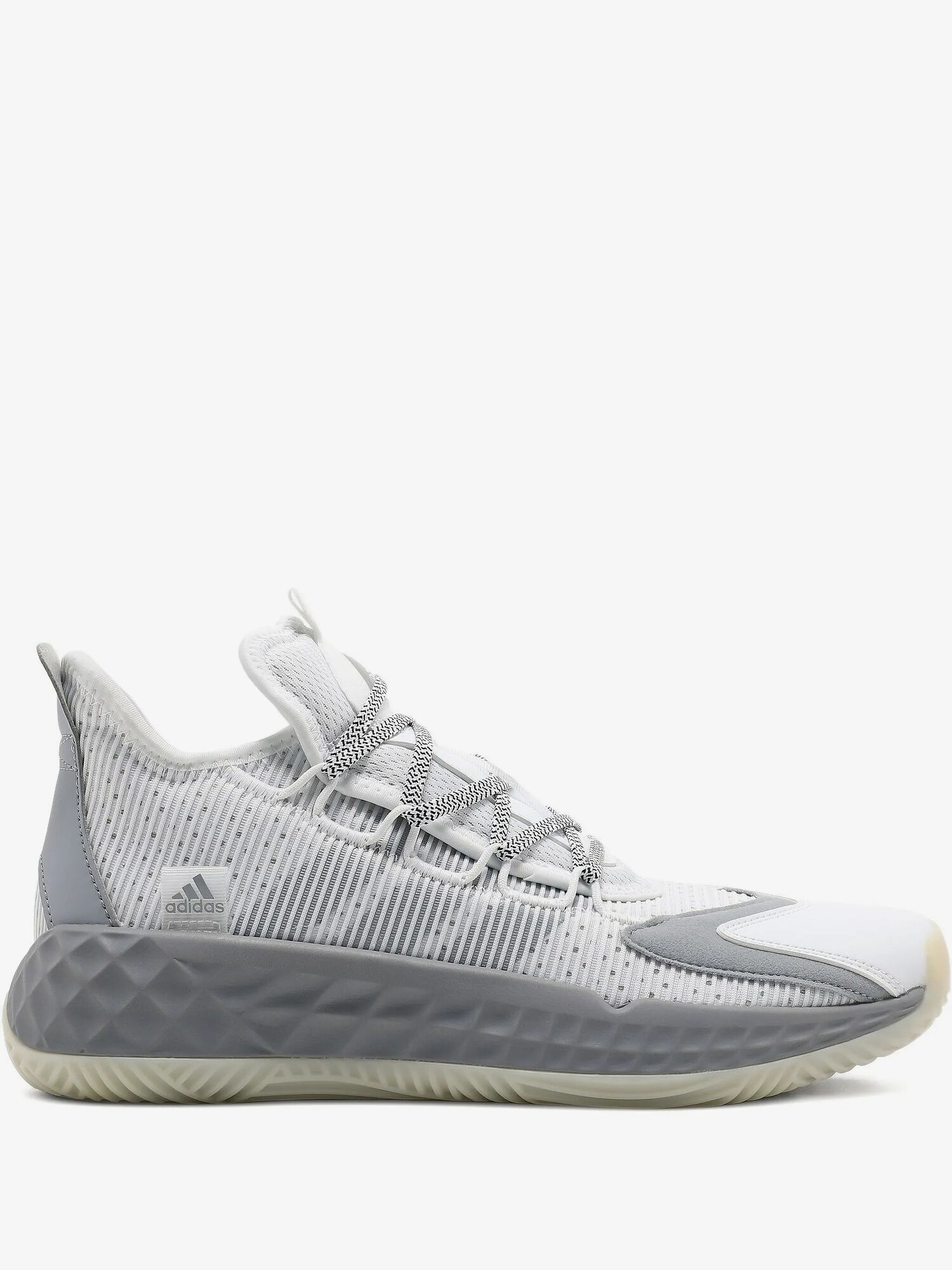 Кроссовки adidas Pro Boost Low White Light Onix, размер 11 US, серый