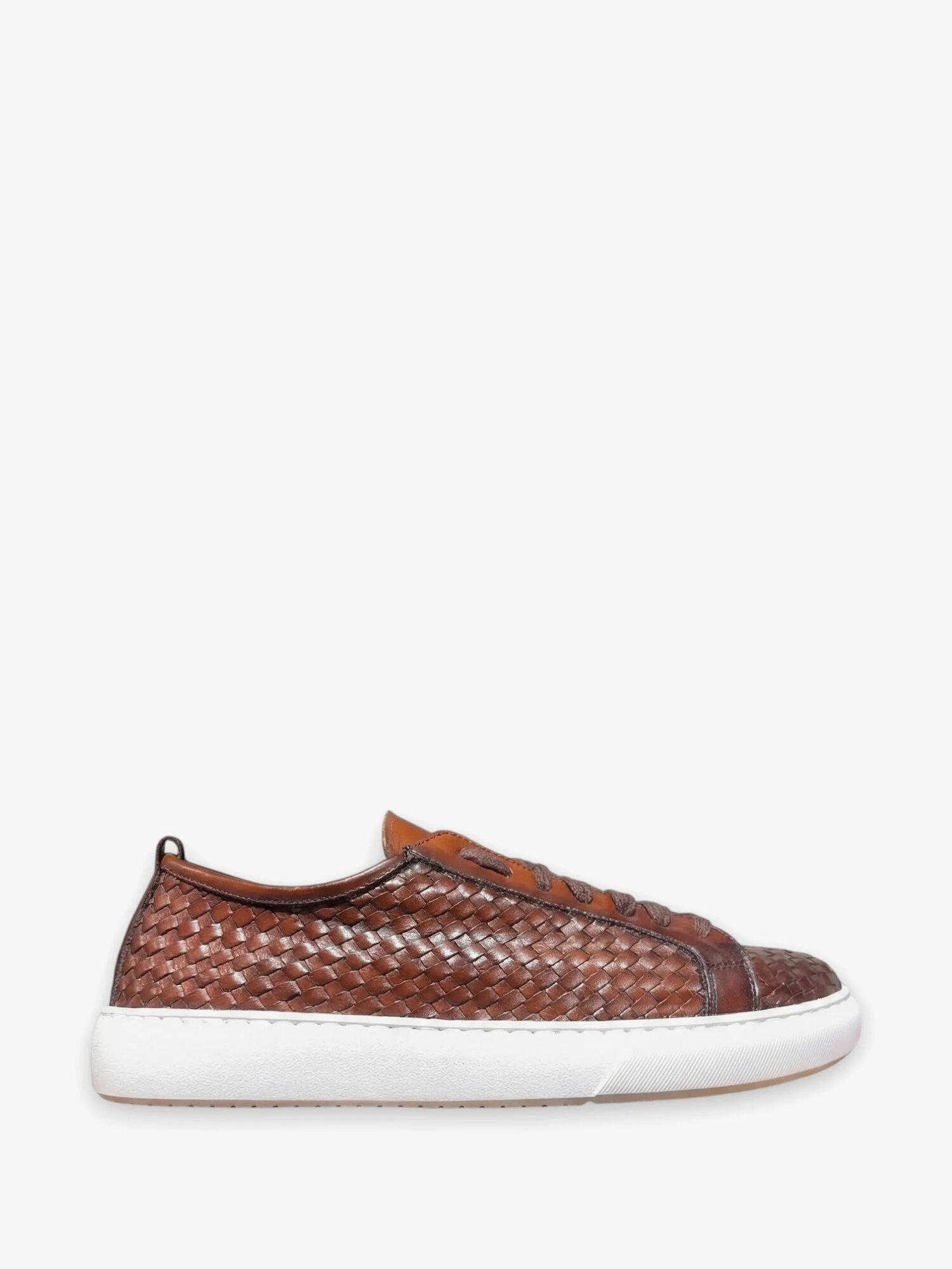Кроссовки Interwoven leather sneakers