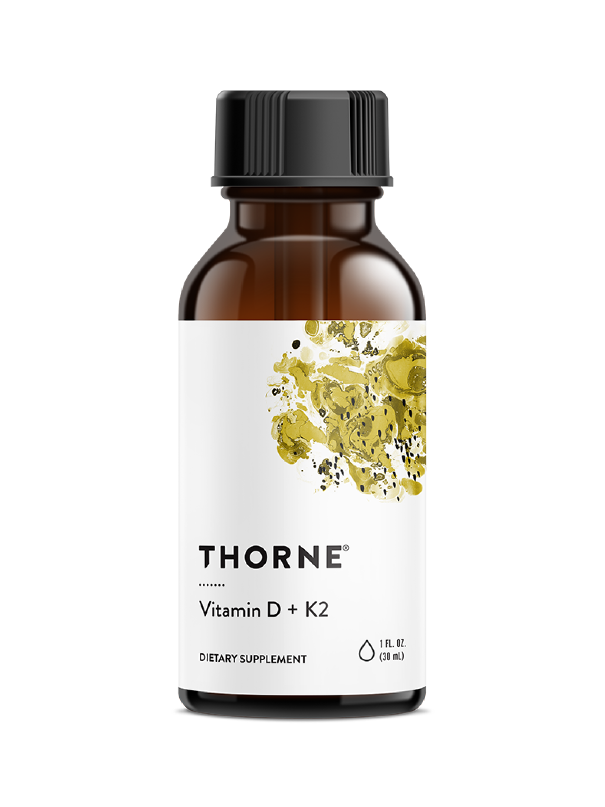 Витамин Д + К2, Vitamin D + K2, Thorne Research, 1 жидкая унция (30 мл)