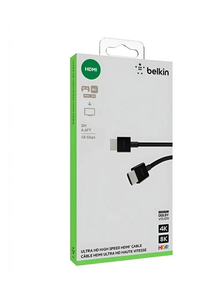 Belkin Кабель для мобильных устройств, 2 м, черный матовый