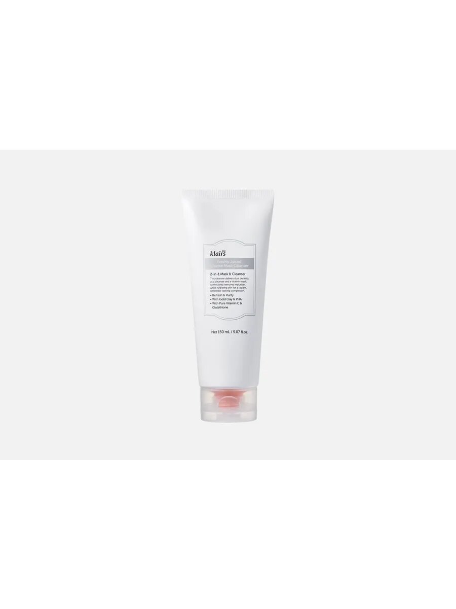 Dear, klairs Freshly Juiced Vitamin Mask Cleanser Очищающая пенка-маска для лица с витаминами 150 мл