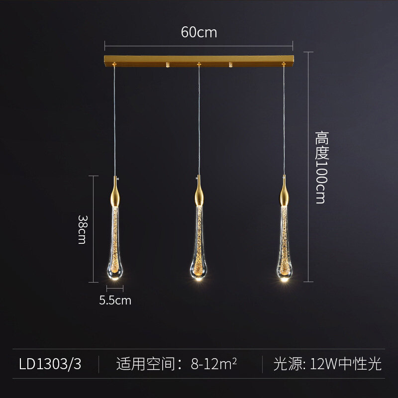 Nordic light роскошная лампа для метеоритного дождя творческая личность water drop crystal ресторан отель вилла с проживанием в семье двухуровневая лестничная люстра