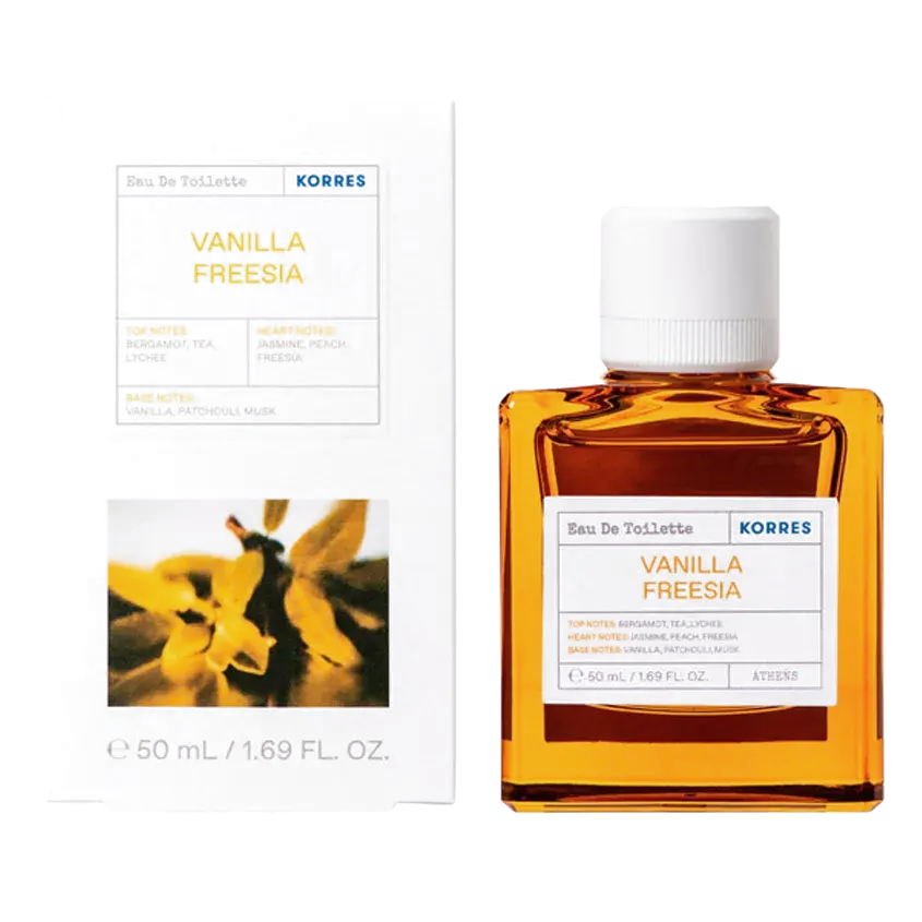 Korres Vanilla Freesia 50 мл - туалетная вода для мужчин и женщин / Ванилла Фрезия