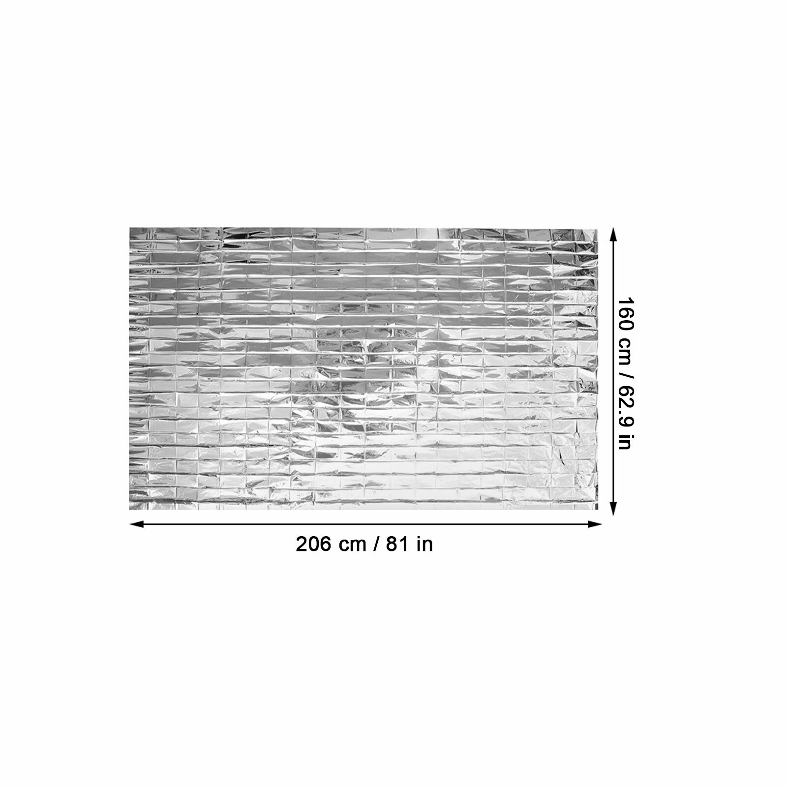 Отражающее Теплое Покрытие Для Растений Серебристая Пленка 210.00X160.00X0.01Cm
