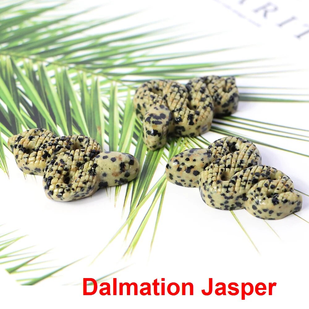 Фигурки животных из натуральных камней 2 дюйма 1 pcs, Dalmation Jasper
