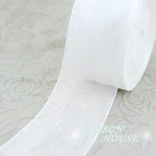Белые ленты из органзы RIBBON HOUSE