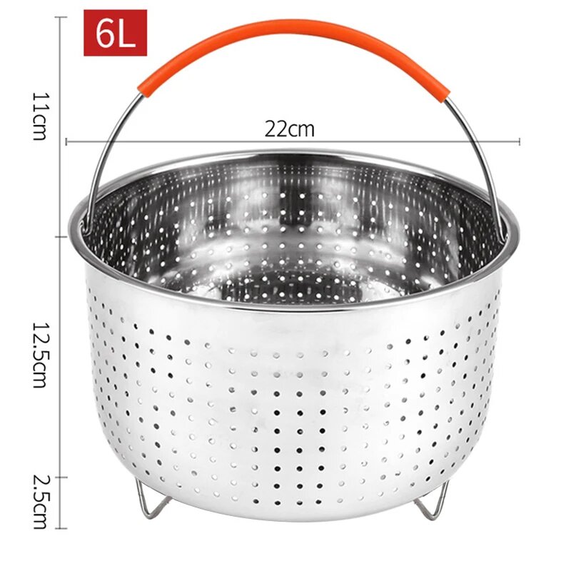 Пароварка из нержавеющей стали 3/6/8 Qt 6L