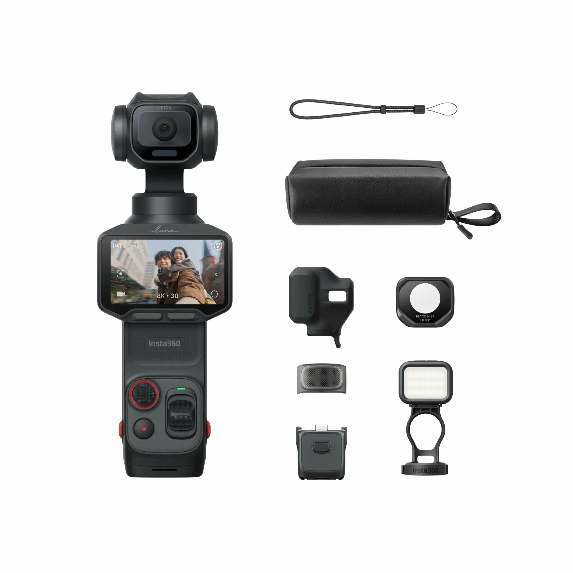 Insta360 Luna Pro Портретной набор | 8K Leica камера, 3-осевой стабилизатор, AI, 4K60fps Ночь