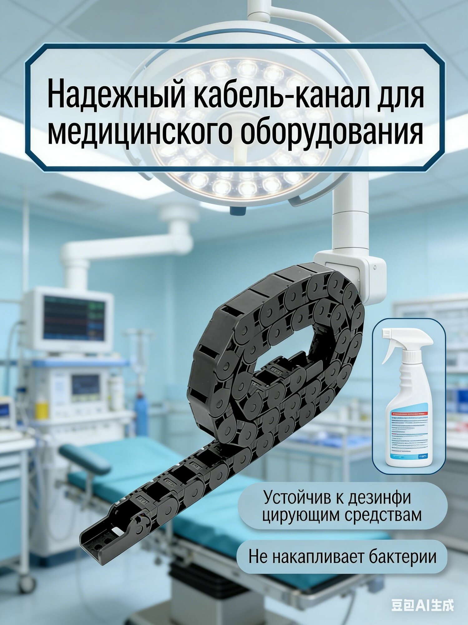 Кабель-канал 15x15 мм, гибкий, 1 м, R28 мм, полускрытый, верх открывается, держатели в комплекте, долговечный и надежный
