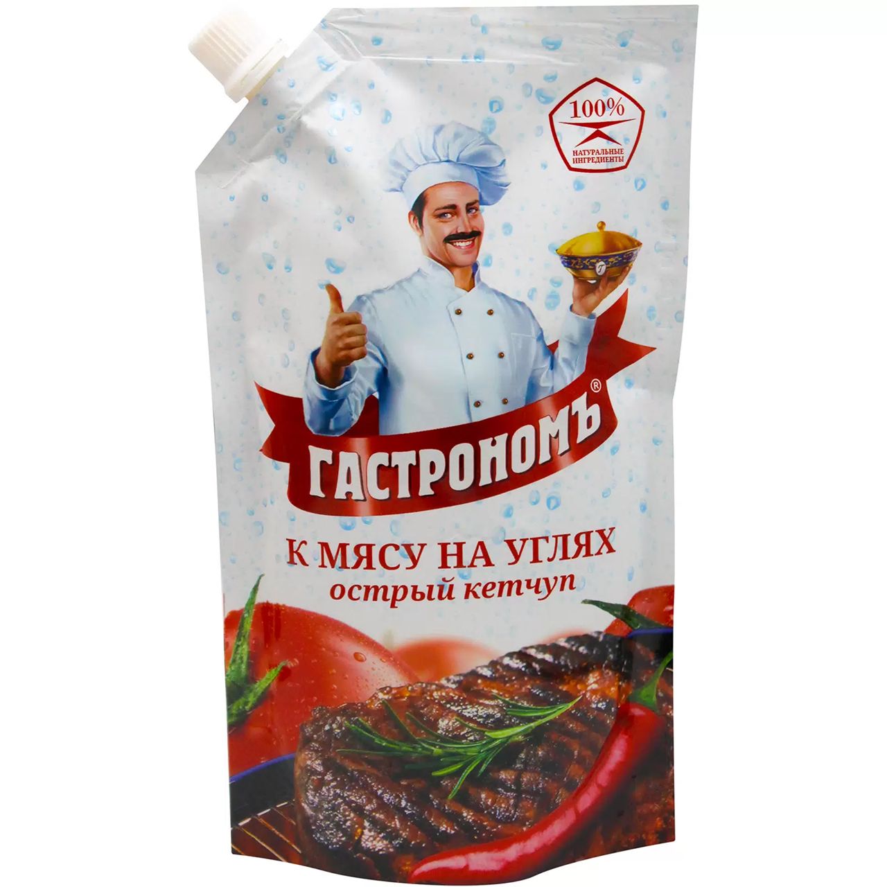 Гастрономъ Кетчуп Острый к мясу на углях, 400 г