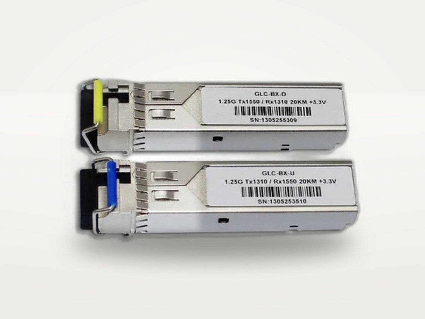 Модуль Cisco GLC-BX80-D-I 1000BASE-BX80-D for 80km Single-Fiber Bidirectional Applications; with DOM 1000BASE-BX80 SFP, 1570NM