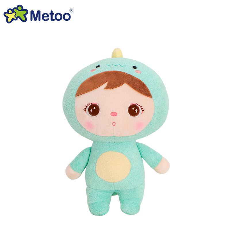 Мягкая игрушка Metoo Q-Bao для детей, кукла зеленого цвета, подарок на день рождения, высота 28,5 см, мягкая, 0,18 кг