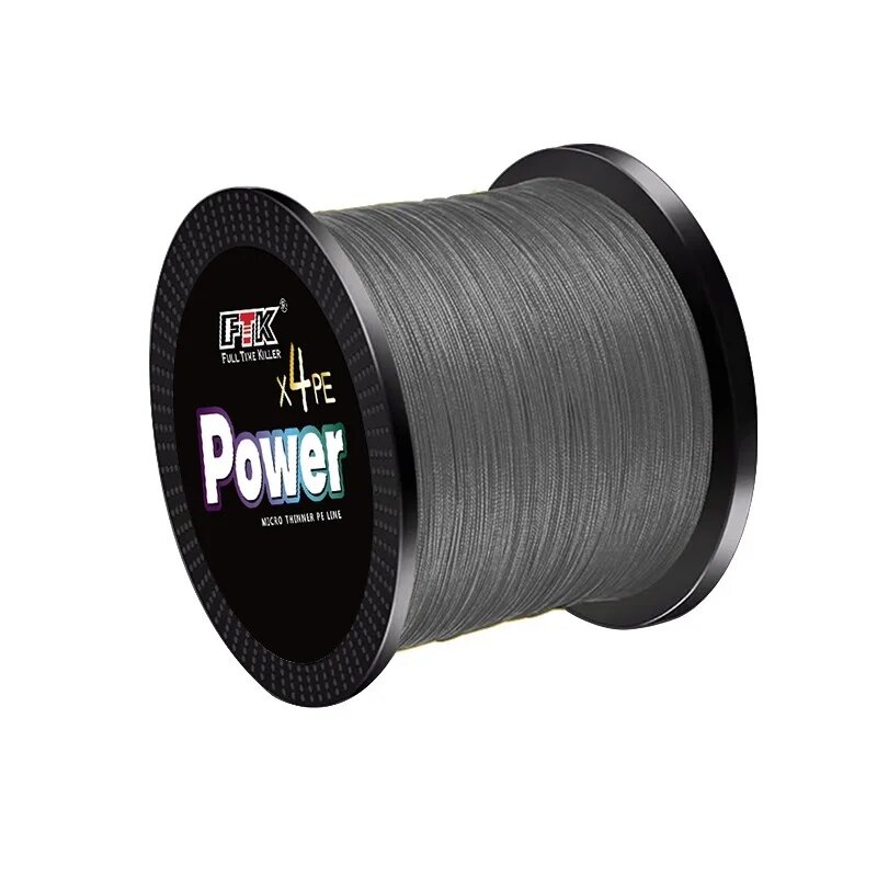 FTK плетенка 300м, 0.14мм, 13LB, Grey