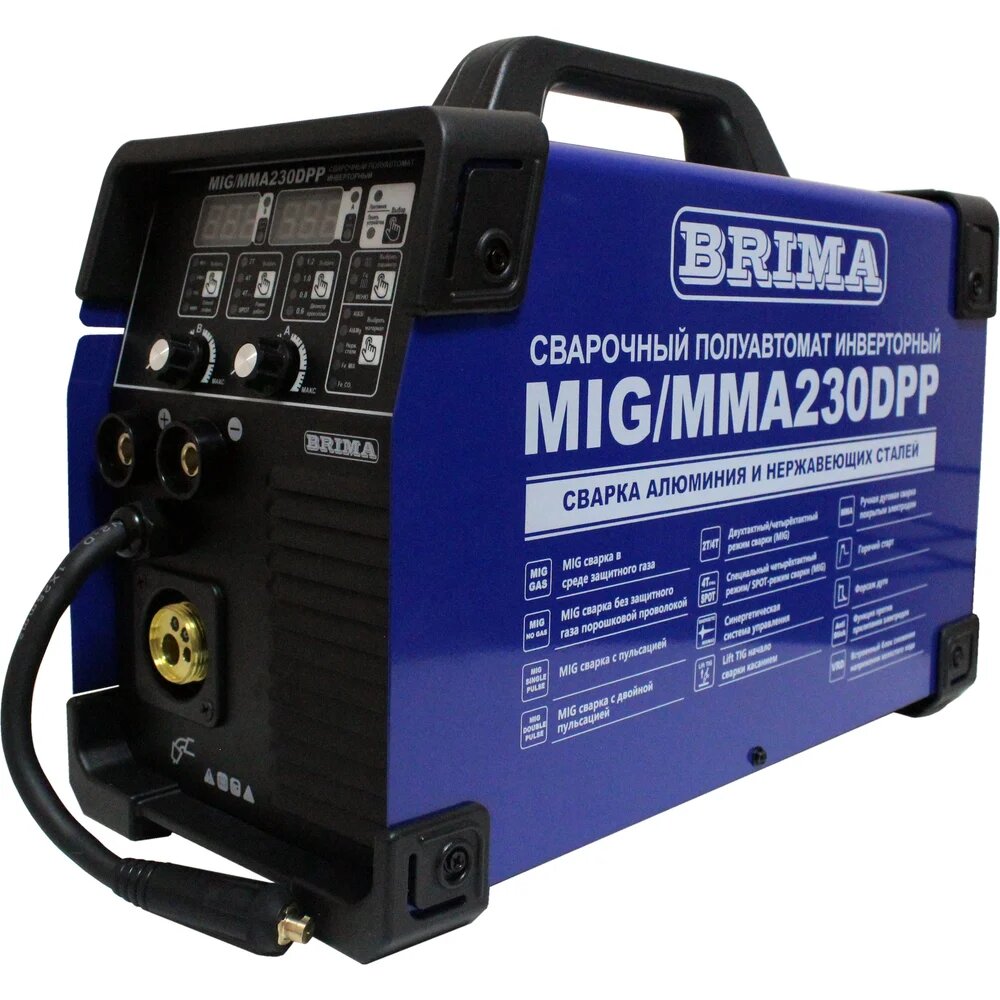 Brima Сварочный полуавтомат инверторный MIG/MMA-230 DPP 220В ЦБ-00000053