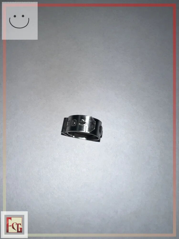 Хомут 7мм x 13.3мм от 13мм до 13мм, 50 шт, Нержавеющая сталь