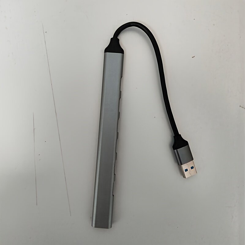 Алюминиевый USB-хаб 3.0 с 7 портами, USB-разветвитель для ноутбуков, ПК, внешних жестких дисков, принтеров и камер