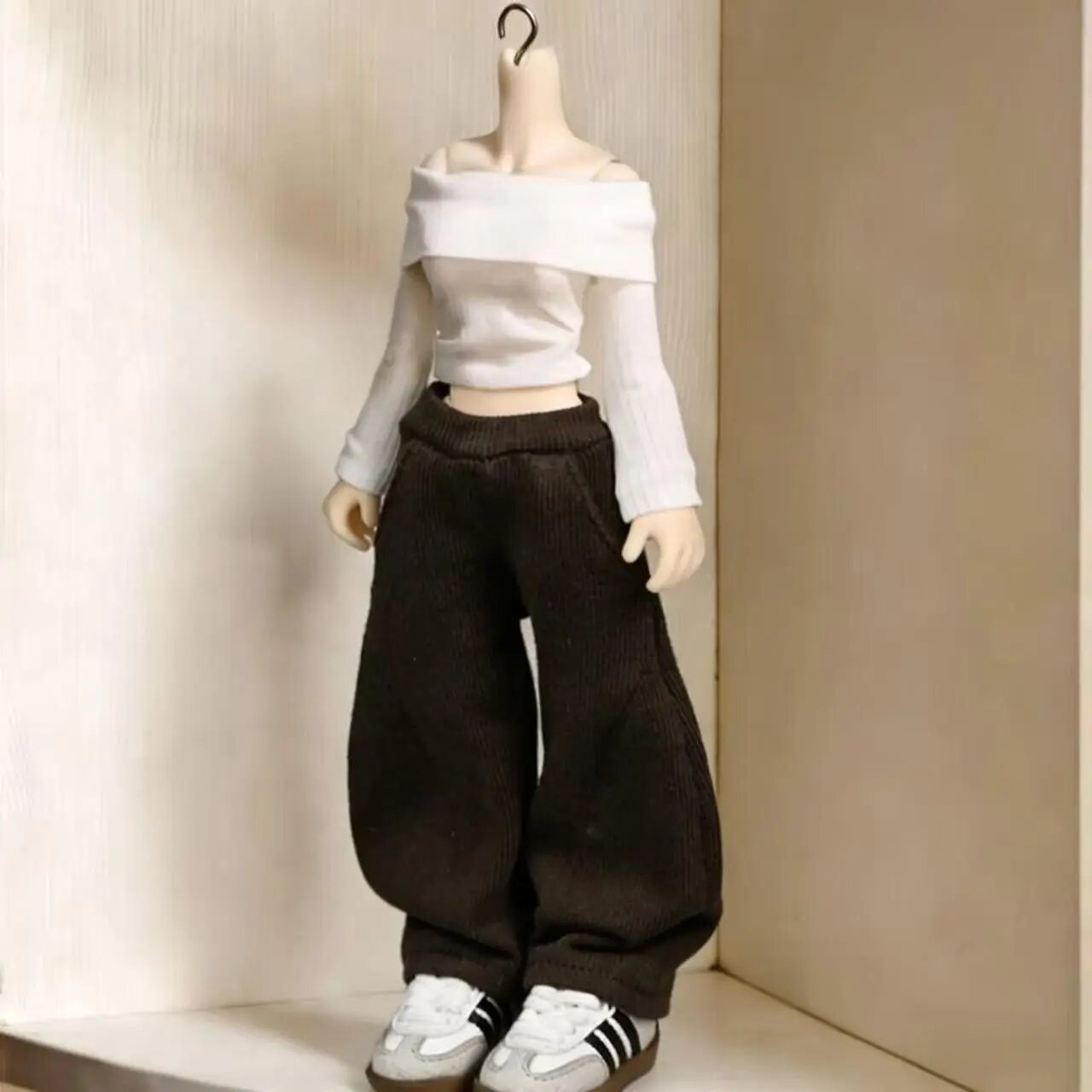 Брюки для кукол OB11 1/12 разноцветные Белый, Style 2