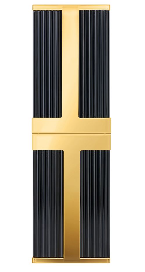 TOM FORD Кейс-футляр для помады ULTRA-LUXE REFILLABLE FLUTING CASE, оттенок чёрный
