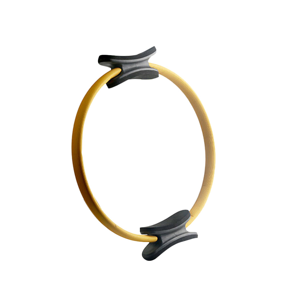 Yoga Pilates Колесо Для Тренировок Прочный И Практичный Инструмент 38*2Cm С Антискользящей Ручкой Khaki