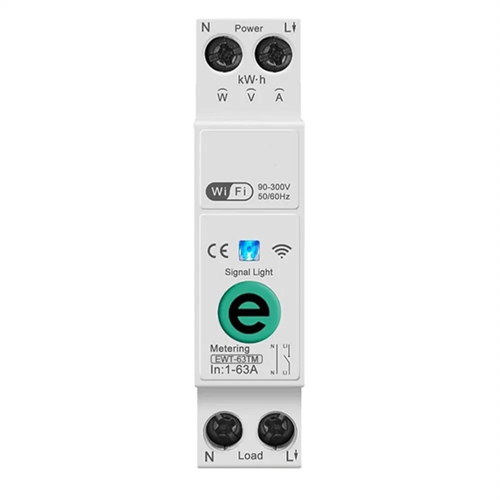 1P+N 63A 110V 220V WIFI умный выключатель счетчик электроэнергии кВт/ч автоматический выключатель таймер реле защита дома